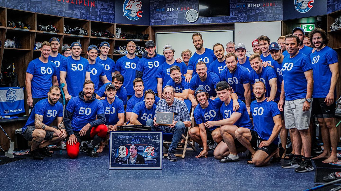 Team feiert Schräge: Mir sind 50! | ZSC Lions